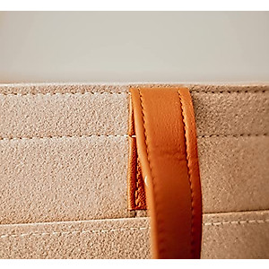 Keller's Corner Baby Diaper Caddy Organizer Beige Large & Small Pouch/Portable Holder Bag for Changing Table & Car/Nursery Storage Bin/Newborn Essentials Must Have