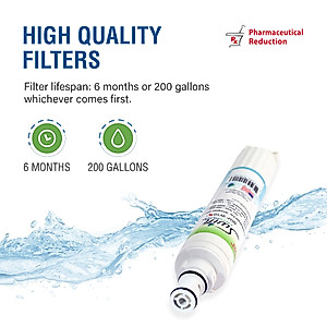 Swift Green Filters SGF-W10 Rx Compatible Refrigerator Water Filter for 4396701, EDR6D1, FILTER 6, 46-9915, CLCH125, EFF-6001A, Made in USA (3 Pack)