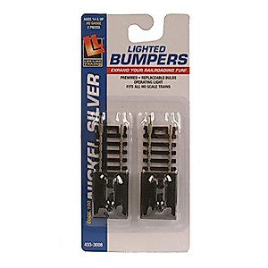 Life Like Code 100 Nickel Lighted Bumper Toy (2 Pack), Silver