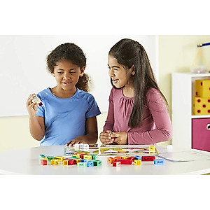 hand2mind Letter Pattern Reading Rods, Build a Word with Alphabet Blocks, Early Readers Linking Cubes, Reading Manipulatives, Montessori Alphabet, 1st Grade Reading, Homeschool Supplies (Set of 141)