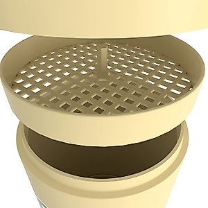 Battle Shakers Missile Shaker Cup | Military Themed Shaker Bottle | Leak-Proof Protein Cup with Storage Compartment | Mix Protein Powders & More | Durable & Dishwasher Safe | Desert Sand 20 Oz