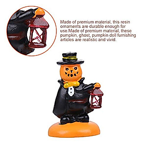 VOSAREA Halloween Mini Pumpkin Doll Decorations Autumn Tabletop Home Desktop Decor for Halloween Party Thanksgiving Autumn