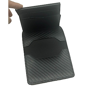 Little Dreams Products Wallet card RFID Card, Vaccine Card Holder Slim Carbon Fiber Credit Card Holder Wallets, Card Cases & Money Organizers (Black)