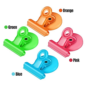 8 Pack Magnetic Clips for Refrigerator Whiteboard Locker, Fridge Magnets Adult, Metal Magnet Clips for Memo Note Decorative Clips Magnets