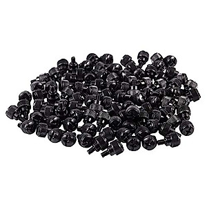 6# 32x6mm Desktop for Computer PC Case Chassis Thumb Screws Black 100 Pcs - (Black) SCRW-024456