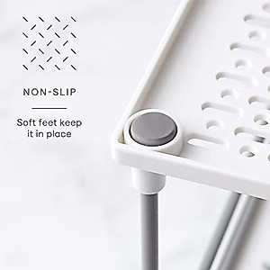 YouCopia UpSpace Adjustable Box Organizer for Foil Wrap and Kitchen Cabinet Storage, Original, White