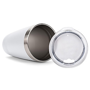 100 North, Polar Camel, United States National Parks, White 20 Ounce, Stainless Steel, Vacuum Insulated Travel Tumbler Mug With Clear Lid, Zion Adventures