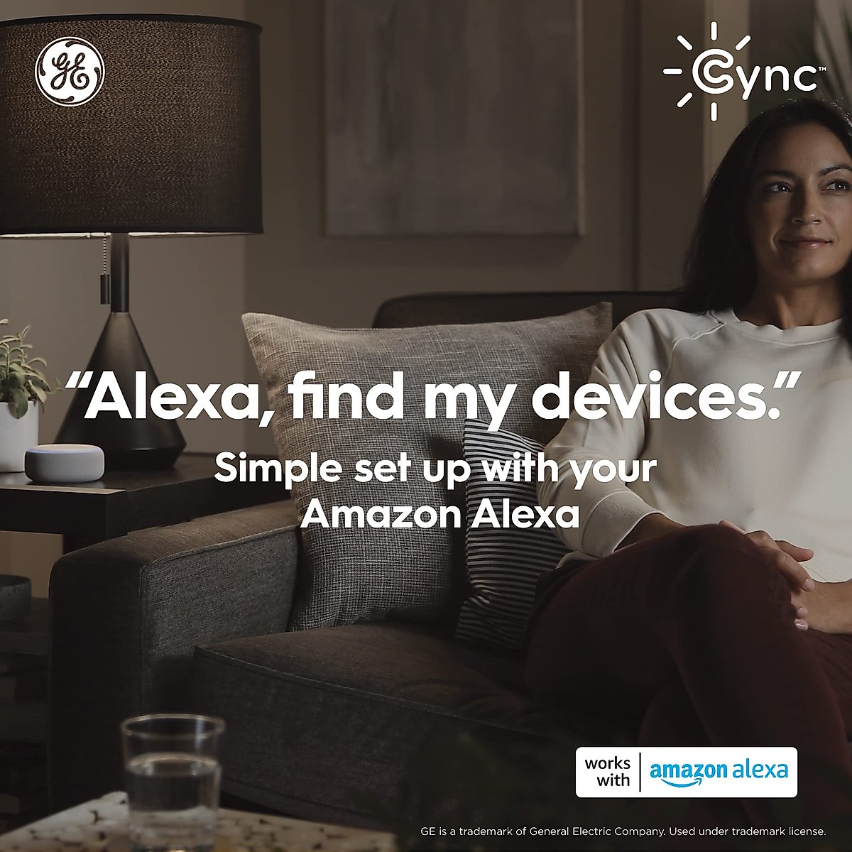 GE CYNC Smart Full Color A19 LED Light Bulb, 60W Replacement, Bluetooth/Wi-Fi Enabled, Alexa + Google Home Compatible Without Hub, 2-Pack (Packaging May Vary)
