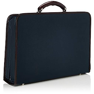 CHRISTIAN GEORGES(クリスチャンジョルジュ) Wooden Dares Bag, Japan, Made in Toyooka, CG2108, Navy (16.1 inches)