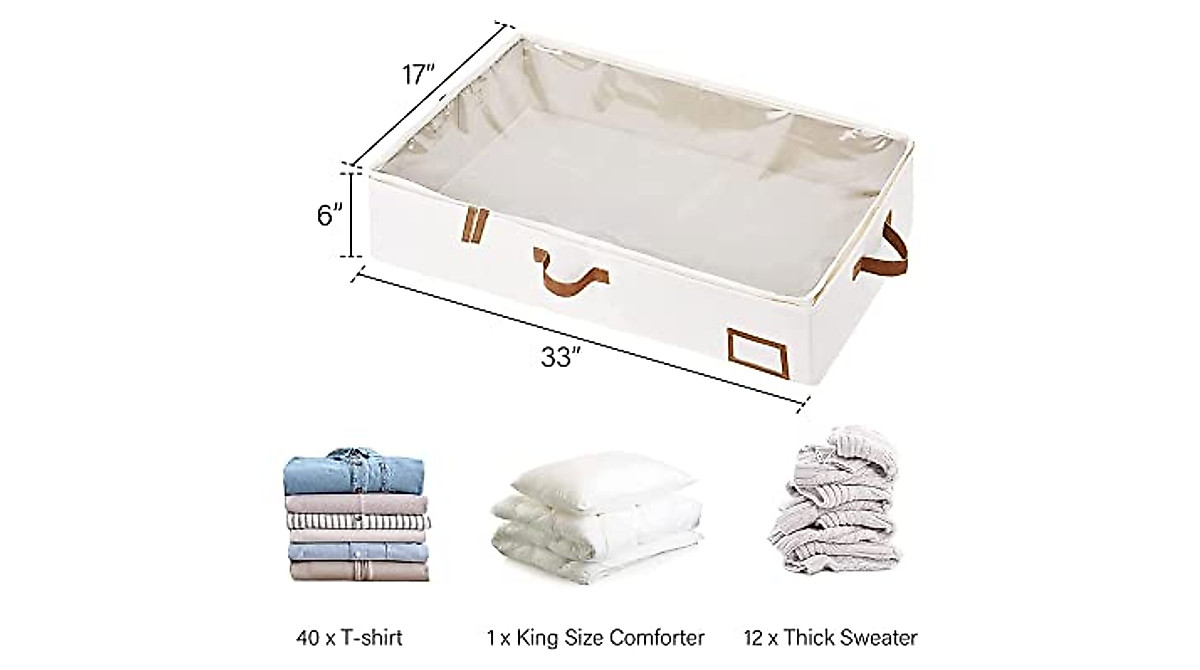 StorageWorks Underbed Storage Box - Durable & Space-Saving Organizer