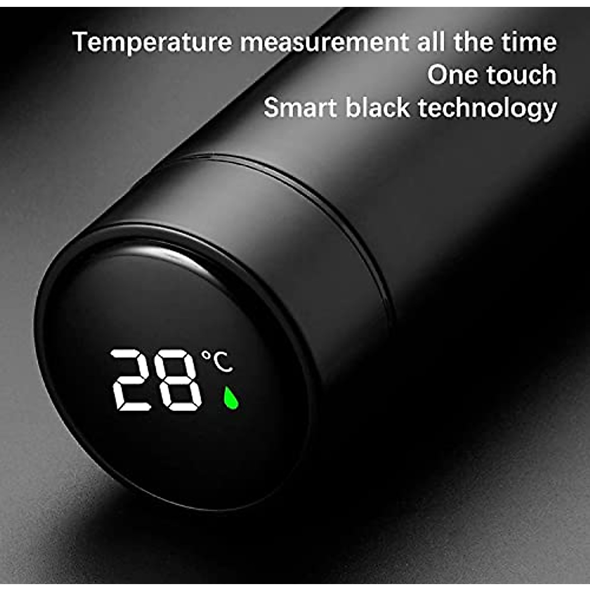 Water Bottle - Thermoses Water Bottle,Thermos-Portable Sports Water Bottle,Smart Water-Bottle Portable-Thermos 304 Stainless-Steel Led Temperature Display by Operazone (20_White)