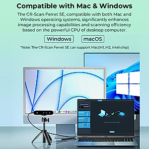 CR-Scan Ferret SE Scanner Portable and Handheld 30fps Scaning Speed 0.1mm Accuracy ASIC Chipset Dual Mode Scanning with 30fps Scan Speed Dual Mode Scanning Support Full Color Scan for