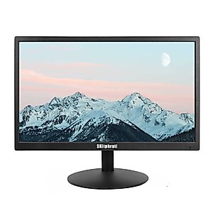SKitphrati 20" PC Monitor 1600x900 75Hz 5MS HDMI Monitor LED Monitor Viewing Angle 95° (Horizontal) with HDMI VGA Input, 76% sRGB, VESA Wall Mount, TN Panel, Black