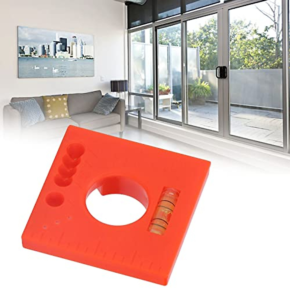 2Pcs Marks Offset Ruler, ABS Multifunction Parallel Lines Level 45 Degree Cutting Marking Carpentry Tool