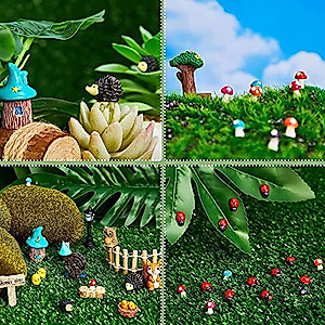 HYG Miniature Fairy Garden Accessories, Including Fairy Garden Animals, Mini Garden Houses and DIY Fairy Garden