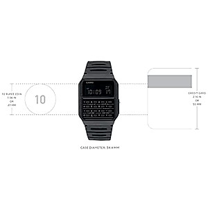 Casio CA-53WF-1B Calculator Black Digital Mens Watch Original New Classic CA-53