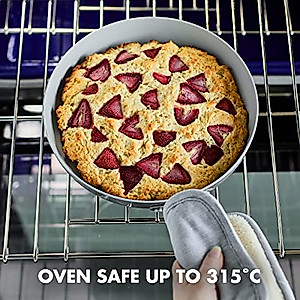 GreenPan Venice Pro Tri-Ply Stainless Steel Healthy Ceramic Nonstick 10" Frying Pan Skillet, PFAS-Free, Multi Clad, Induction, Dishwasher Safe, Oven Safe, Silver