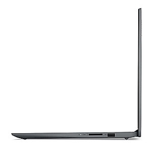 Lenovo IdeaPad 1 Laptop, 15.6" FHD Screen, Intel Core i3-1215U, 12GB RAM, 512GB SSD, Webcam, HDMI, Wi-Fi 6, Fingerprint Reader, Windows 11 Home, Grey