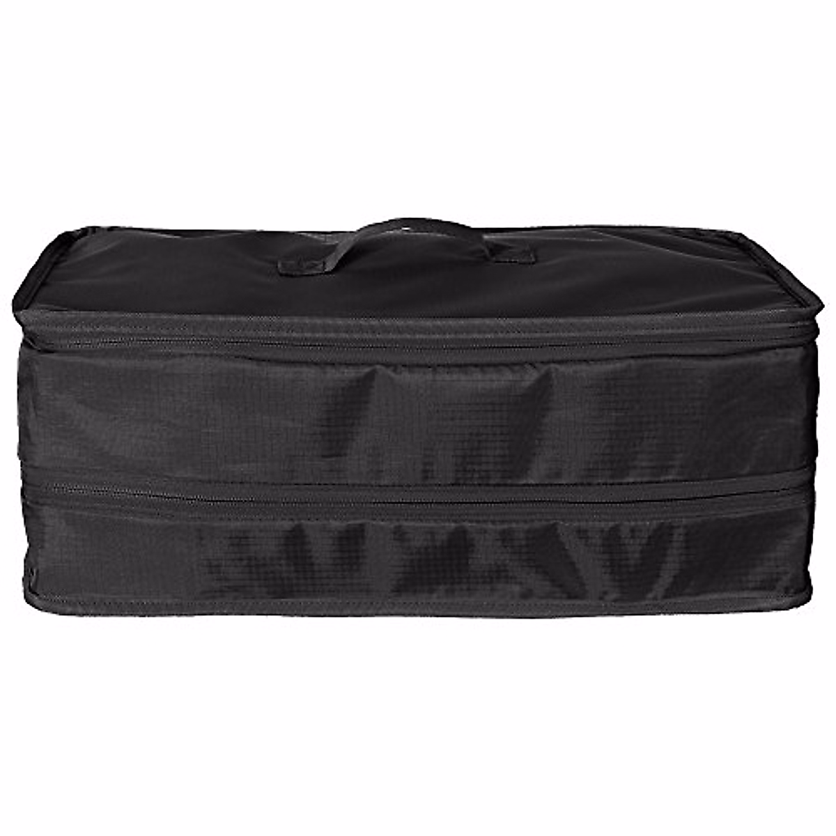 Pack and Fly Portable Luggage System - Packing Shelves & Packing Cube Organizer - Large Black