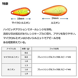 Daiwa Presso Micro Lumion, 0.03 oz (0.8 g), Blue Grotta