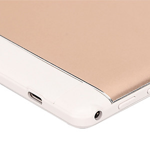 Asixxsix 10in Portable Call Tablet, Dual SIM Dual Standby, 2GB 32GB RAM, IPS 1080P HD Screen, Dual Camera, 100 to 240V (Gold)