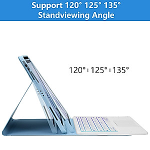 BQSS Keyboard Case for iPad Air 13 inch(M2) 2024 Case with Keyboard for iPad Pro 12.9 inch 6th Gen 2022/5th Gen Keyboard Cover Detachable Backlit Keyboard Wireless Keyboard