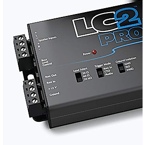 AudioControl LC2i PRO 2-Channel Line Output Converter with Impedance Matching, AccuBASS with 2-Channel Interconnect Cable