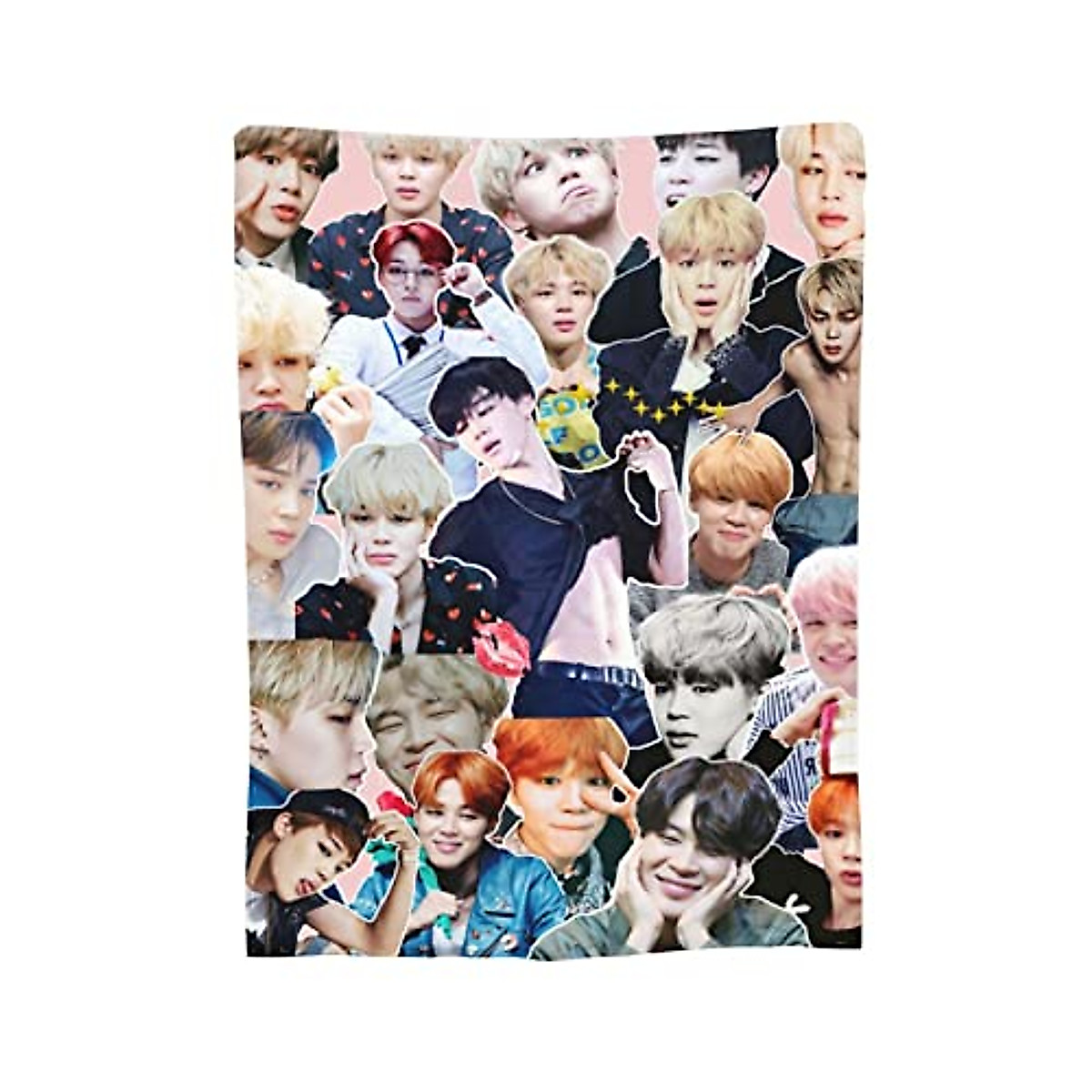 Blanket Jimin Soft and Comfortable Warm Fleece Blanket for Sofa,Office Bed car Camp Couch Cozy Plush Throw Blankets Beach Blankets