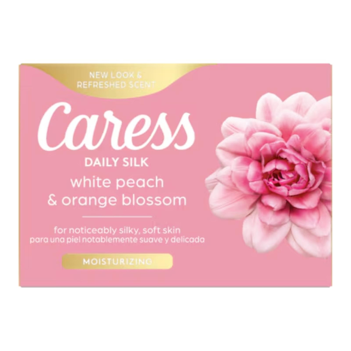 Caress Beauty Bar Soap For Noticeably Silky Soft Skin Daily Silk Extract and Floral Oil Essence 3.15 oz 3 Bars