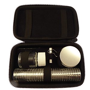 24-cup portable Communion set fabric case oil vial bottle bread tin bible space