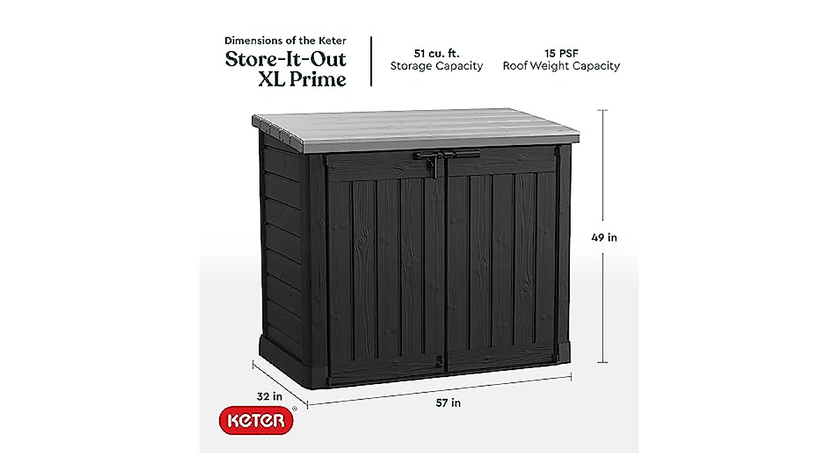 Keter Store-It-Out Prime XL: Durable Outdoor Storage Shed