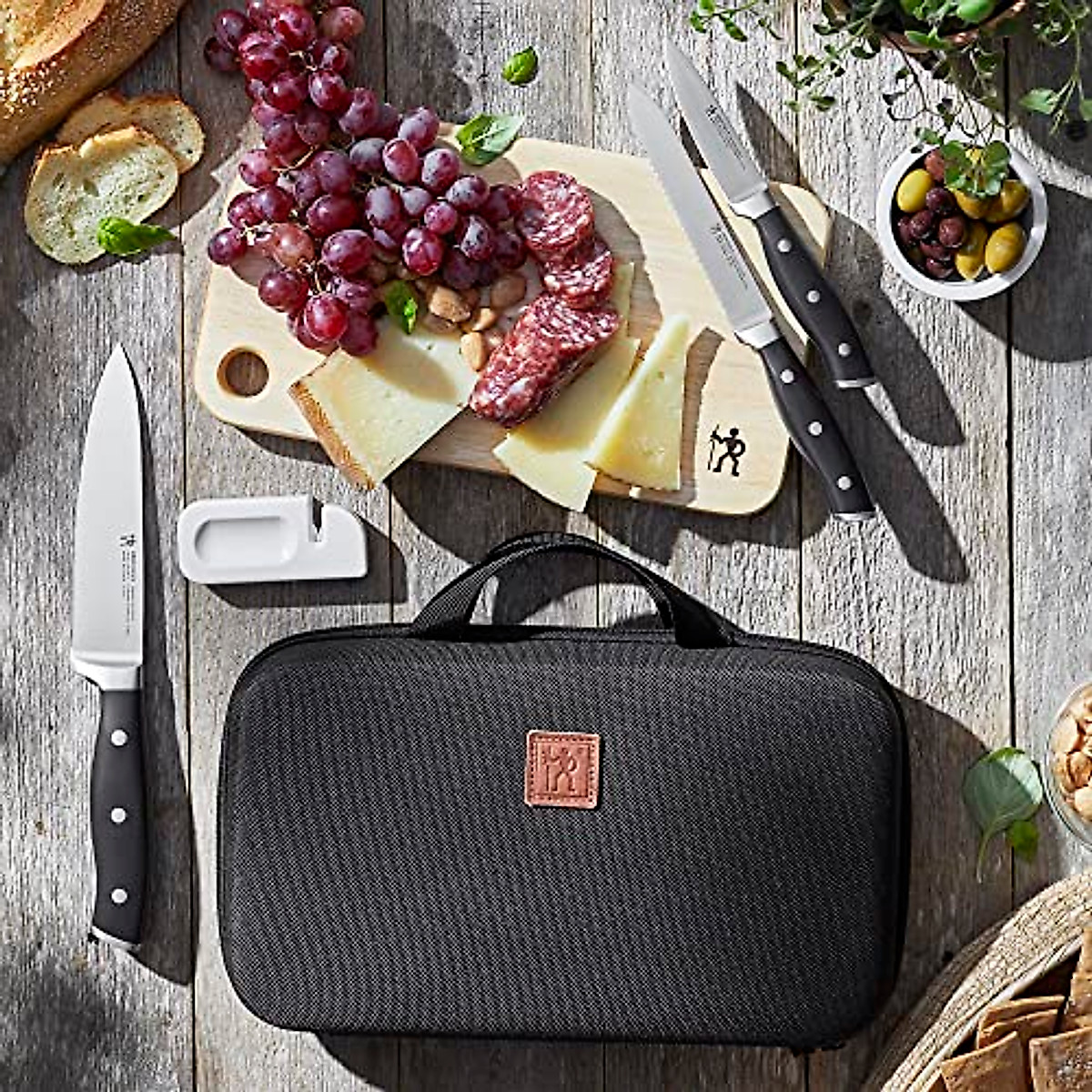 HENCKELS Forged Accent 6-pc Travel Knife Set,Black