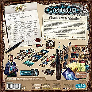Mysterium Board Game (Base Game) - Enigmatic Cooperative Mystery Game with Ghostly Intrigue, Fun for Family Game Night, Ages 10+, 2-7 Players, 45 Minute Playtime, Made by Libellud