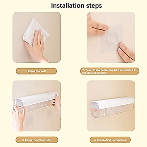 6 Cell Wall Mount Sock Underwear Organizer Dividers Hanging Clear Drawer and Closet Storage Boxes Switchable Closet Sock Organizers for Clothes Socks Lingerie Underwear Ties(#2)