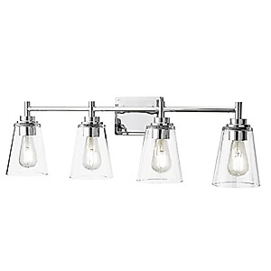 Hampton Bay Lighting Wakefield 31 in. 4-Light Chrome Bath Bar Vanity Light