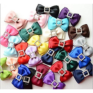 longshine-us 25pcs 12 x 12 Inch Premium Solids Pack Precut Solids Silk Fabric Squares Fabric Bundles for Sewing Quilt DIY Quilting Beginners