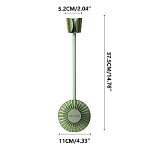 Hair Dryer Bracket, Hands Free Hair Dryer Stand Holder,Lazy Hair Dryer Stand Freely Adjustable at Multiple Angles, Hair Dryer Storage Rack Wall Hanging No Punching (Green)