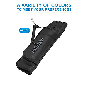 Perogen Flipside 3-Tube Compact Hip Target Quiver Holder for Adults, Target Practicing and Target Shooting (Black)