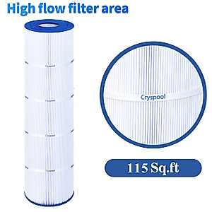 Cryspool R0554600 Pool Filter Compatible with Jandy CL460, CV460, A0558000,PJAN115, 4X115 sq.ft Cartridge, C-7468, FC-0810,4 Pack