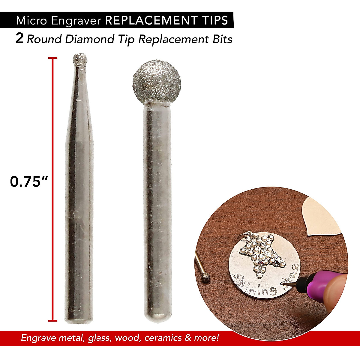 Beadsmith Micro Engraver, Replacement Tips - MCR01-TIP