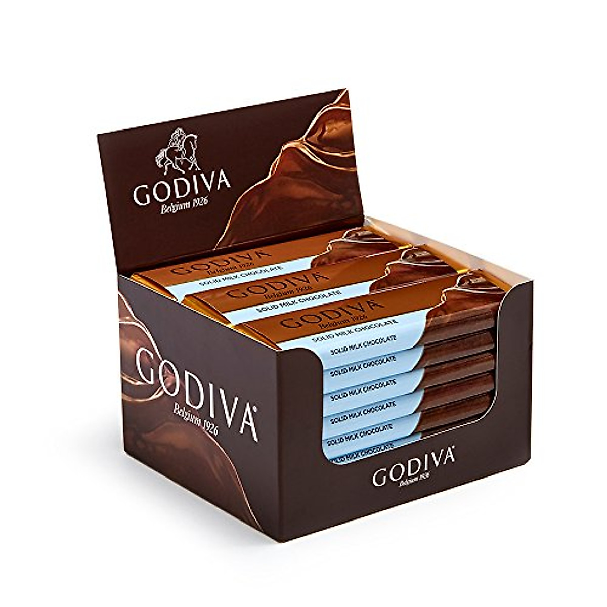 Godiva Chocolatier Belgium Milk Chocolate Bar Gift, Bulk Chocolate, Chocolate Candy Bar, 24 pc.