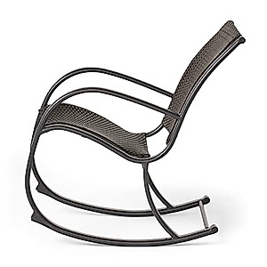 Christopher Knight Home Gracie'S KD Rocking Chair, Dark Brown Ridged