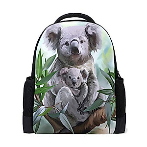 ALAZA Koala Casual Backpack Waterproof Travel Daypack School Bag