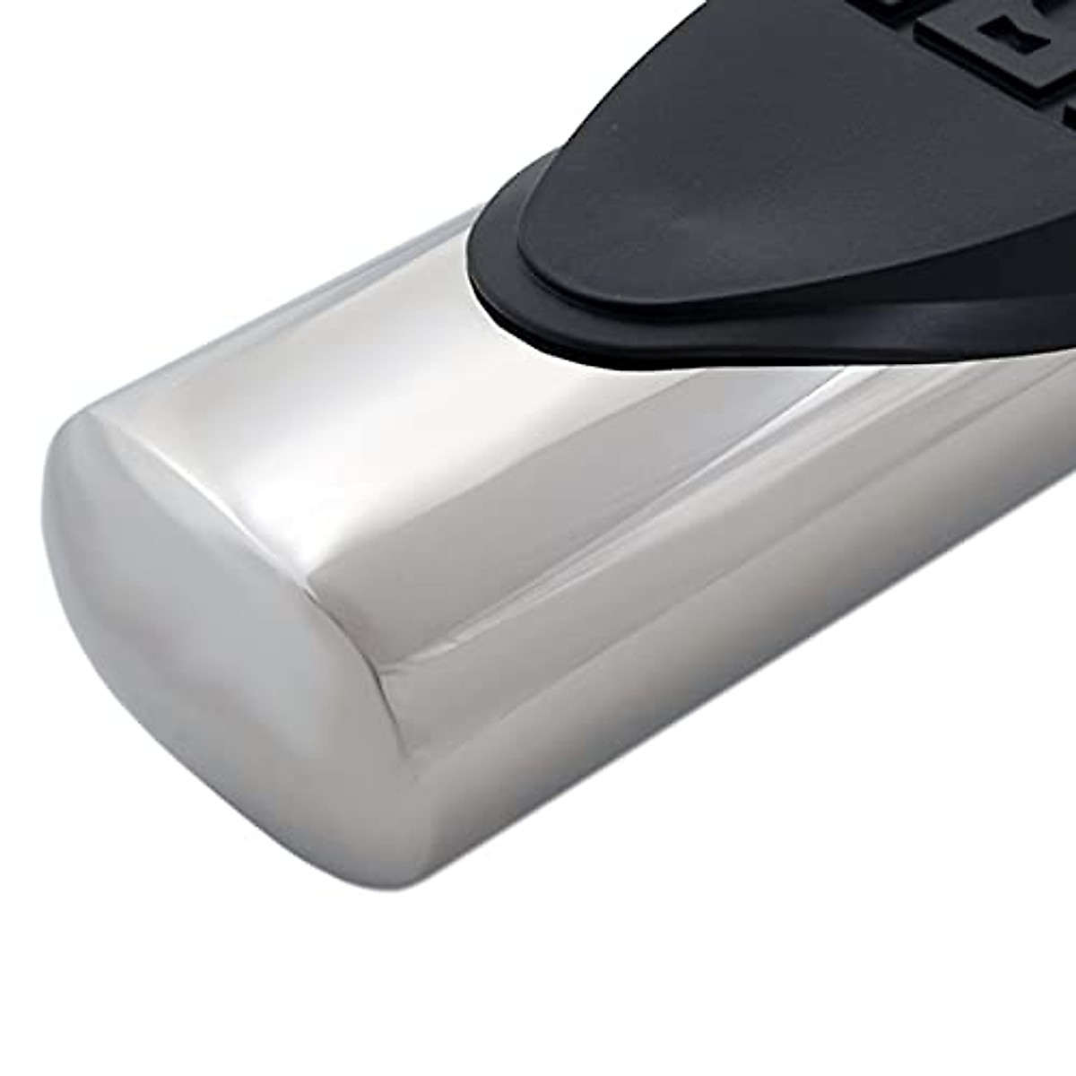 Raptor Series Nerf Bars Side Steps 4in Oval Stainless for 99-16 Ford F-250 F-350 Super Duty Regular Cab