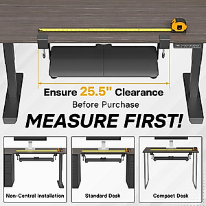 BONTEC Keyboard Tray Under Desk, Pull Out Keyboard & Mouse Tray with C Clamp, 25.6“(30” Including Clamps) x 11.8“ Steady Slide-Out Computer Drawer for Typing, Perfect for Home or Office