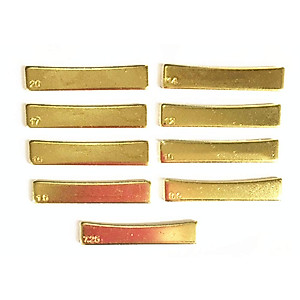 Jiayouy Luthier Tools Set Guitar Bass Fret Press Caul Fingerboard Pressing Tool + 9Pcs Brass Radian Fret Inserts with Hex Wrench - Black