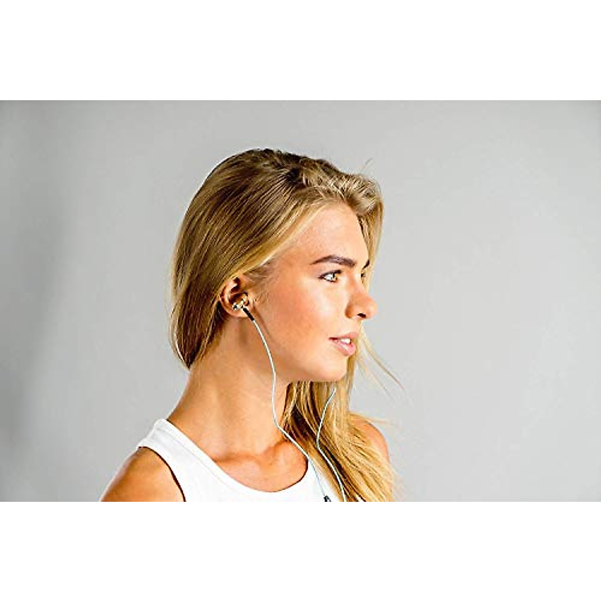 Symphonized NRG 2.0 Wood Earbuds Wired, in Ear Headphones with Microphone for Computer & Laptop, Noise Isolating Earphones for Cell Phone, Ear Buds with Booming Bass (Gold)