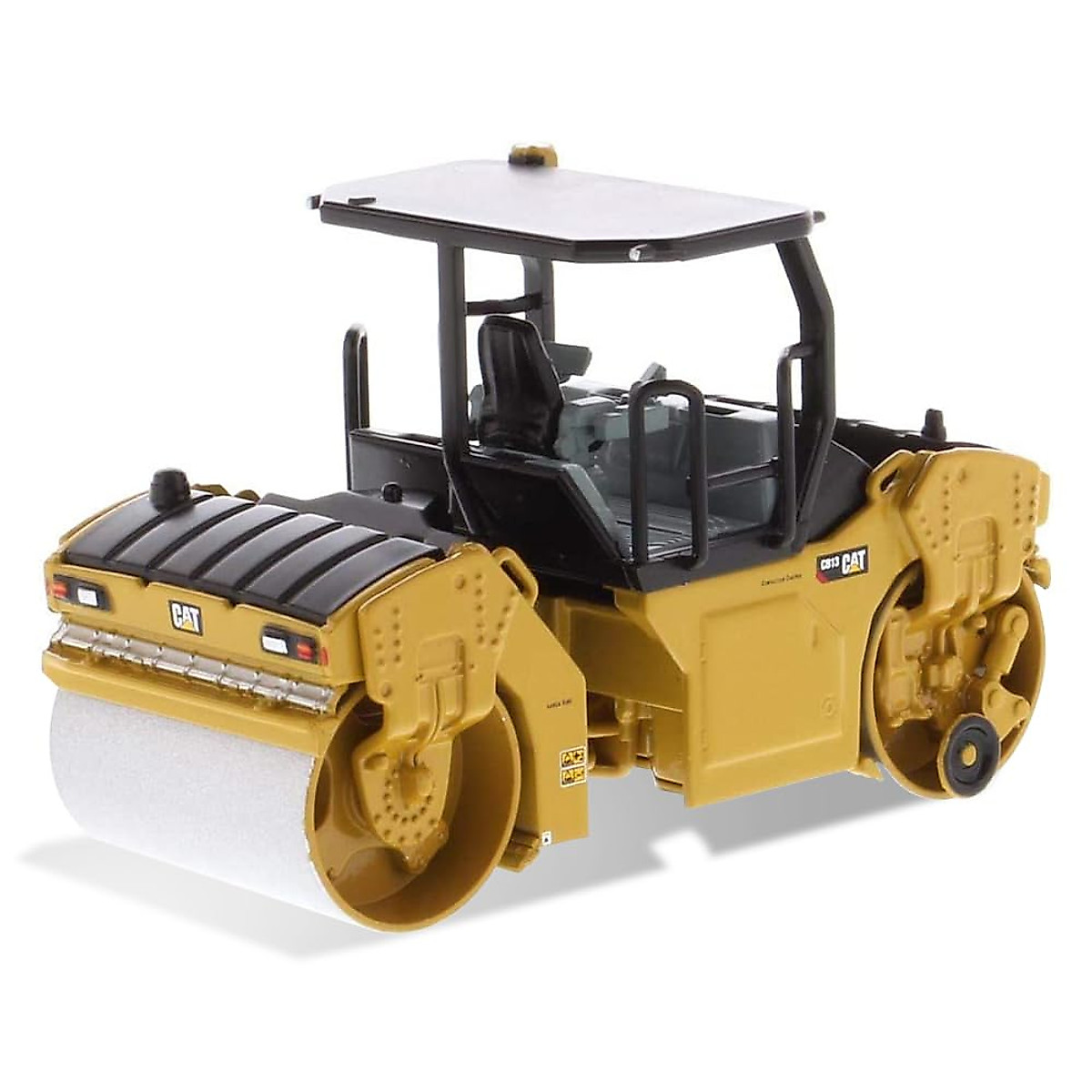 1:64 Scale Caterpillar CB-13 Tandem Vibratory Roller with ROPS - Construction Metal Series by Diecast Masters - 85630- Authentic Cat Trade Dress and Paint - Made of Diecast Metal with Plastic Parts
