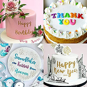 4PCs Alphabet Cake Stamp Tools, Alphabet & Numbers Fondant Cake Mold, DIY Cookie Stamp High Heel Sunglasses Fondant Molds for Fondant Biscuit Cake Cookie Mold Baking Tool