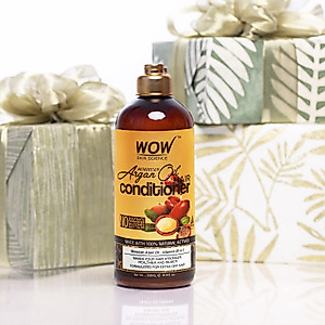 WOW Skin Science Moroccan Argan Oil Hair Conditioner Increase Gloss, Hydration, Shine - Reduce Itchy Scalp, Dandruff & Frizz - No Parabens or Sulfates - All Hair Types (16.9 Fl Oz (Pack of 1))